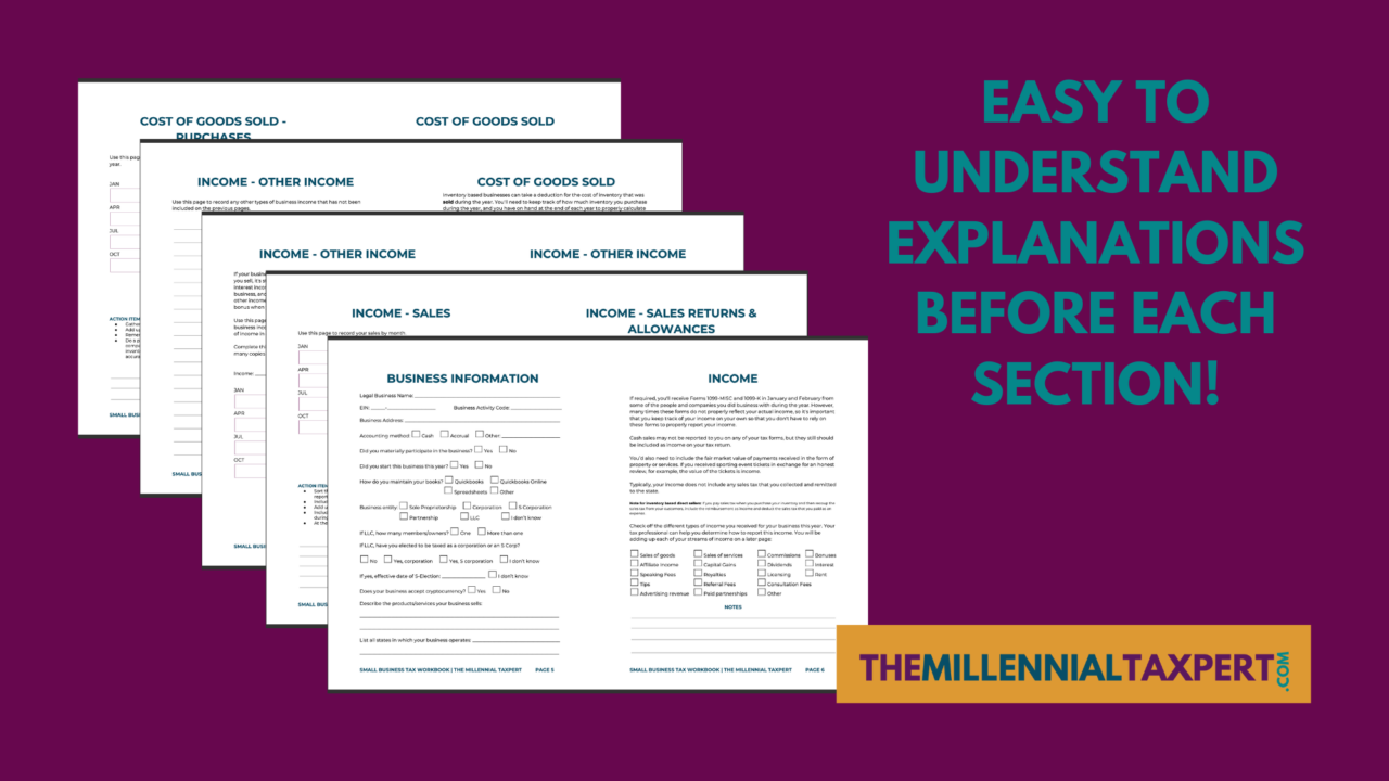 TAX WORKBOOK - The Millennial Taxpert